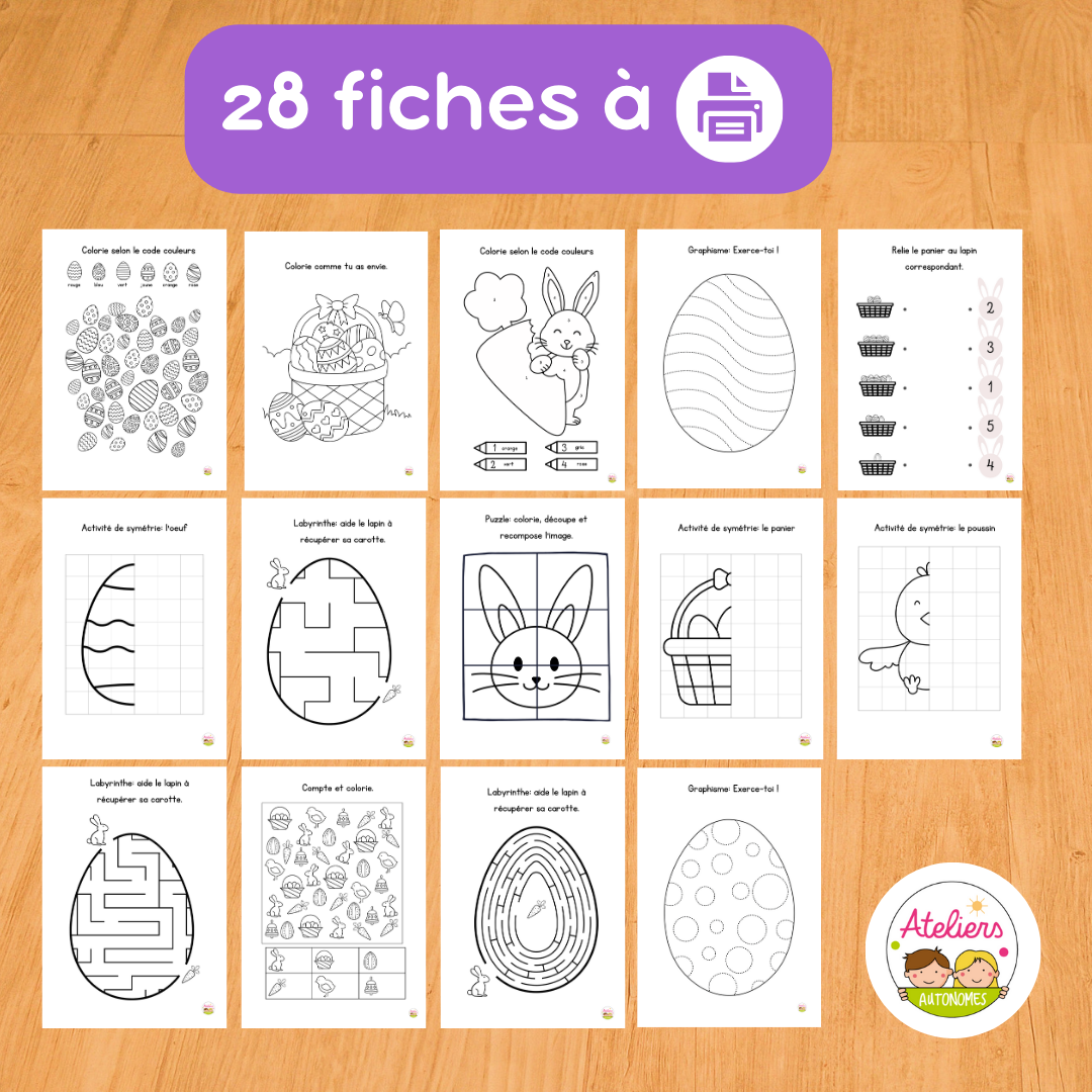 Mon cahier d'activités - Pâques