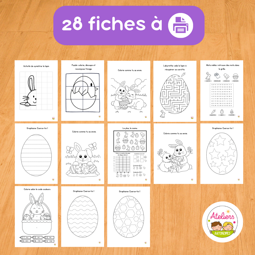 Mon cahier d'activités - Pâques