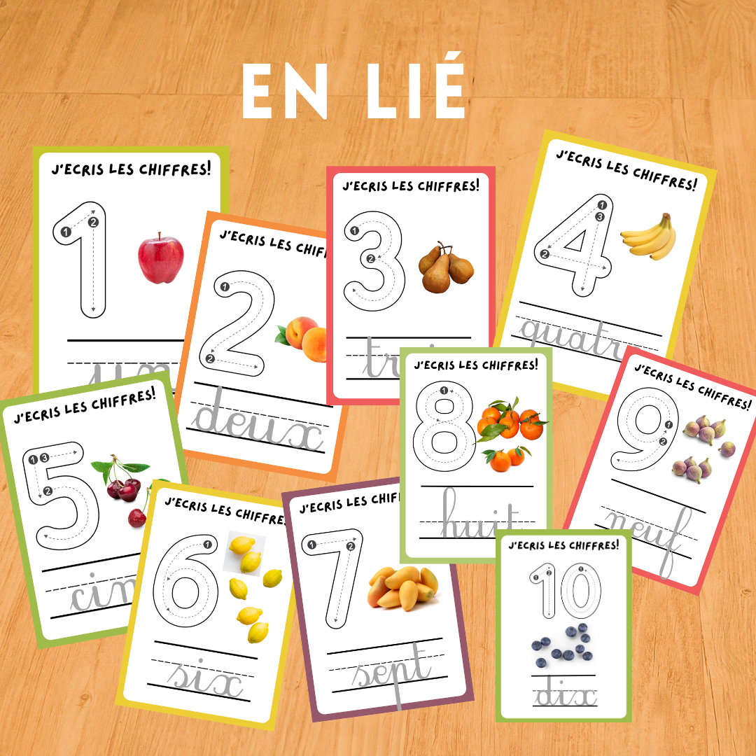 Mon cahier d'écriture des chiffres