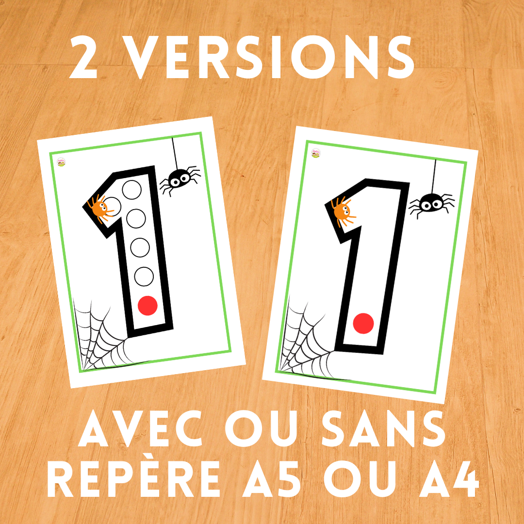 Les chiffres araignées