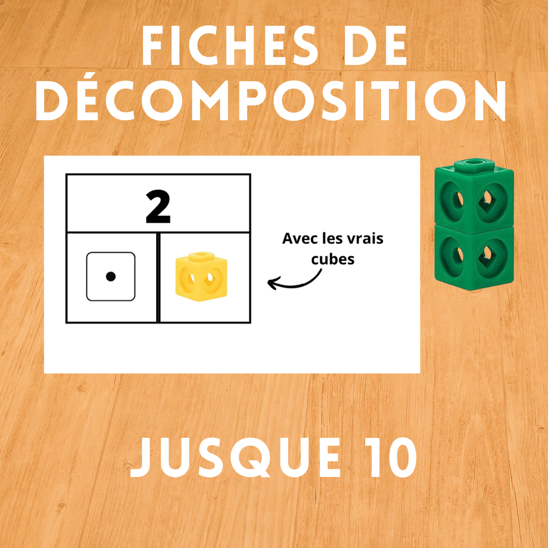 Fiches de décomposition - cubes à emboiter.