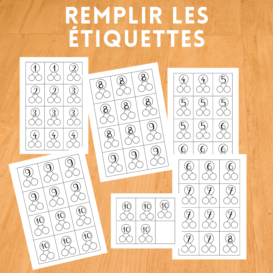 Je décompose les nombres