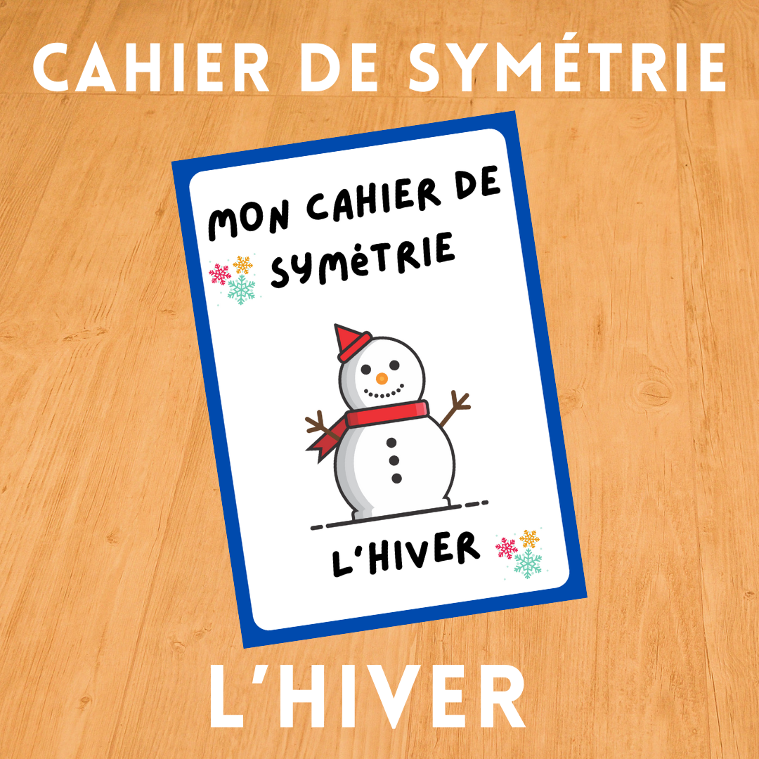 Mon cahier de symétrie - l'hiver