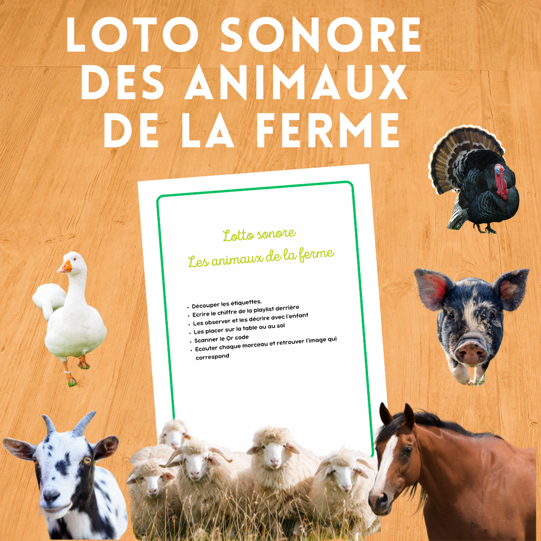 loto sonore des animaux de la ferme