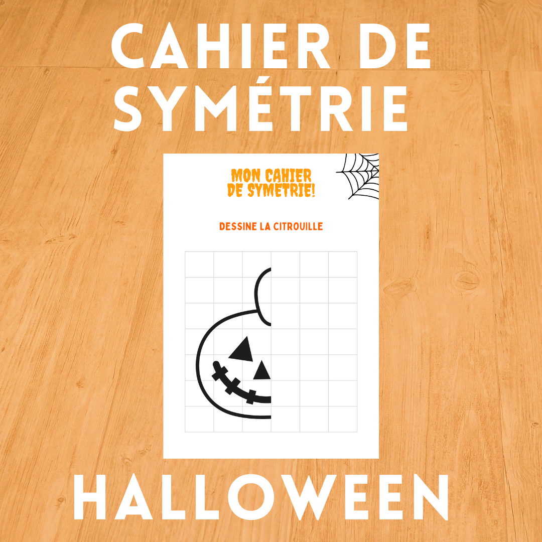 Mon cahier de symétrie - halloween