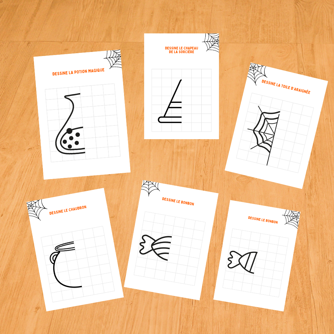 Mon cahier de symétrie - halloween